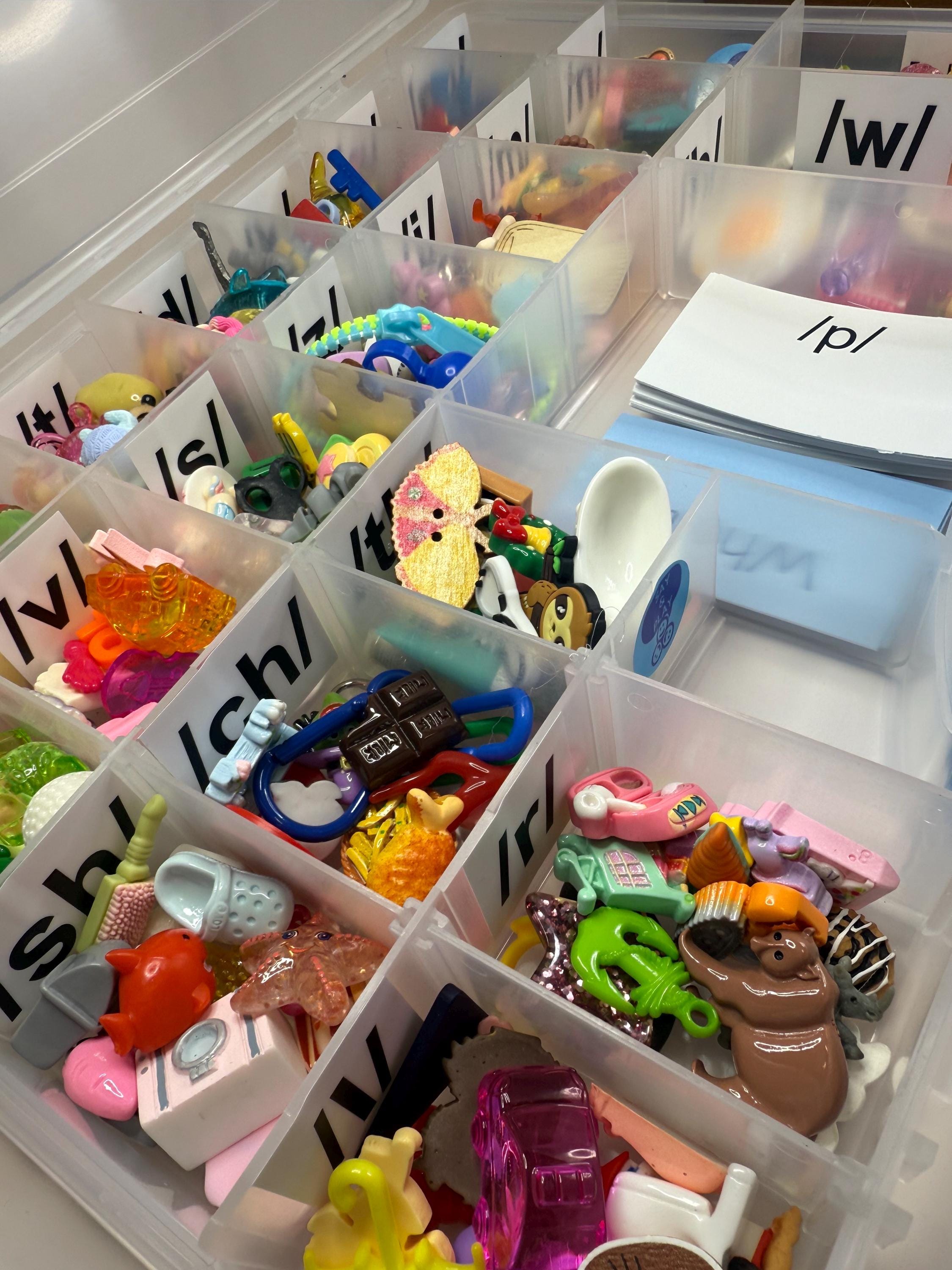 Say & Play Mini Objects Speech Therapy Kit – 300+ Articulation Trinkets ...