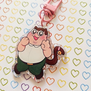 Kawaii Peter Griffin Family Guy Fat Man Acrylic Glitter Keychain ( Read ...