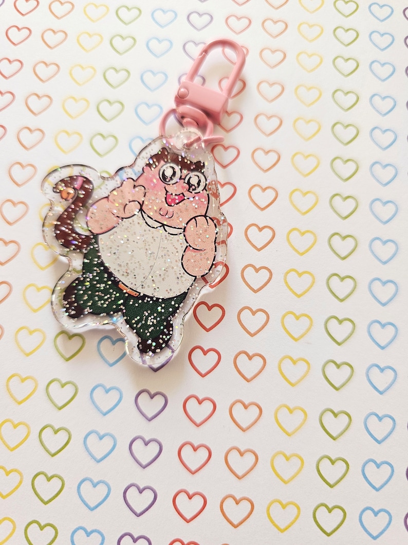 Kawaii Peter Griffin Family Guy Fat Man Acrylic Glitter Keychain ( Read ...