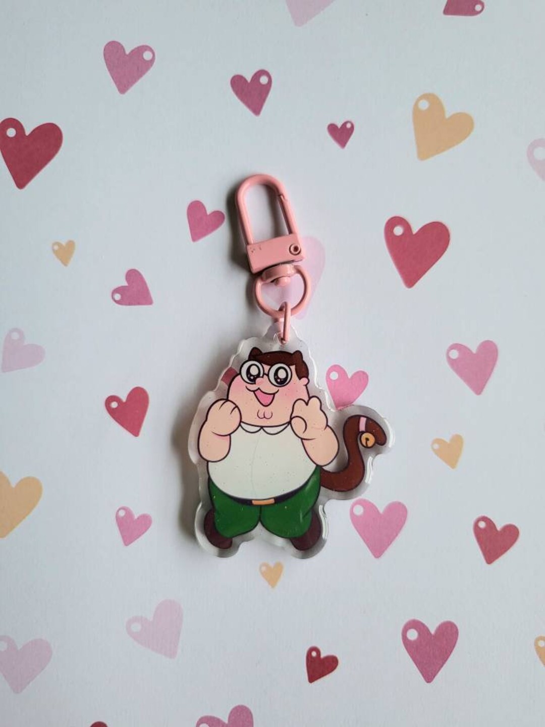 Kawaii Peter Griffin Family Guy Fat Man Acrylic Glitter Keychain Read ...