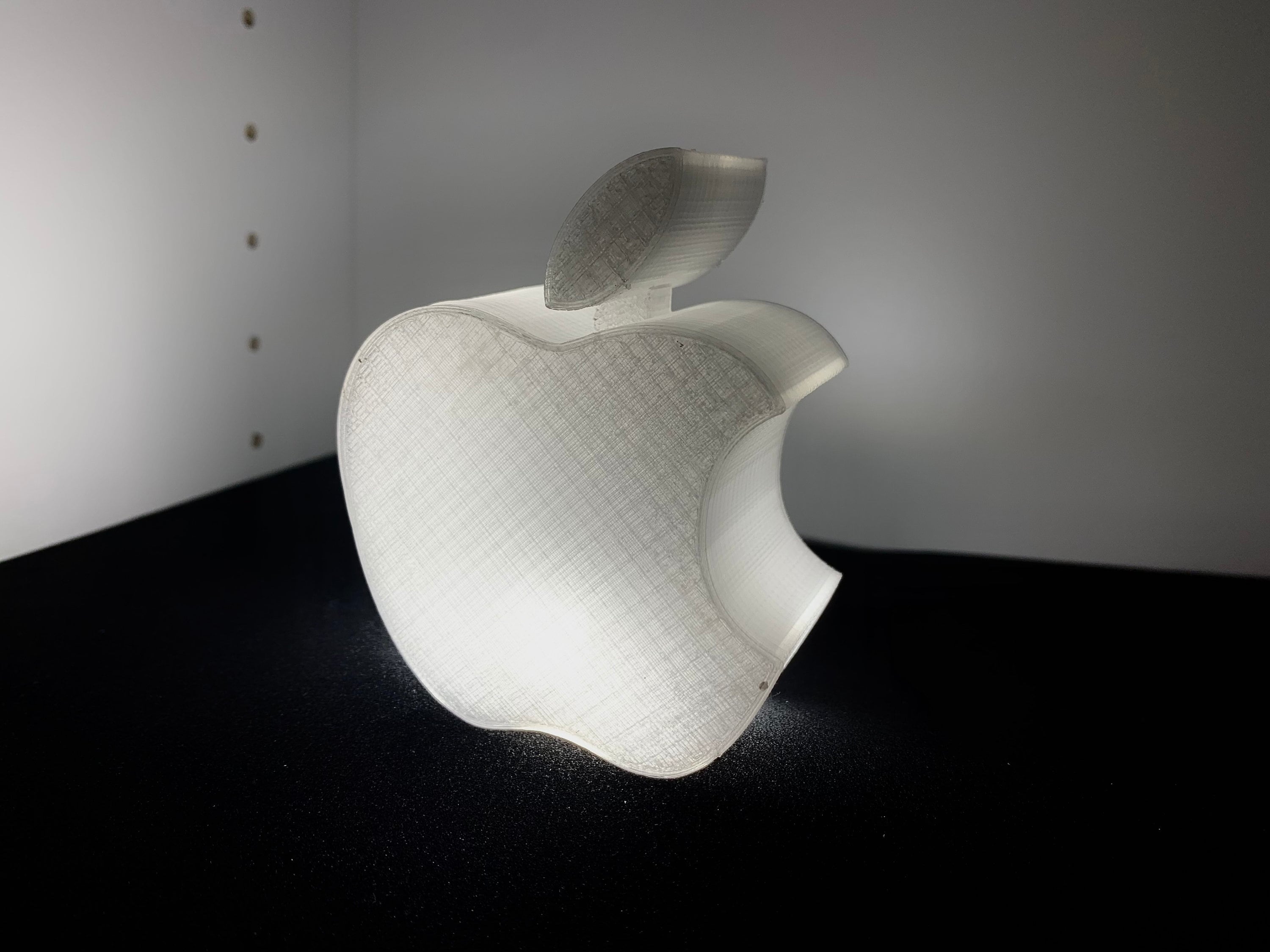 3d Black Apple Logo