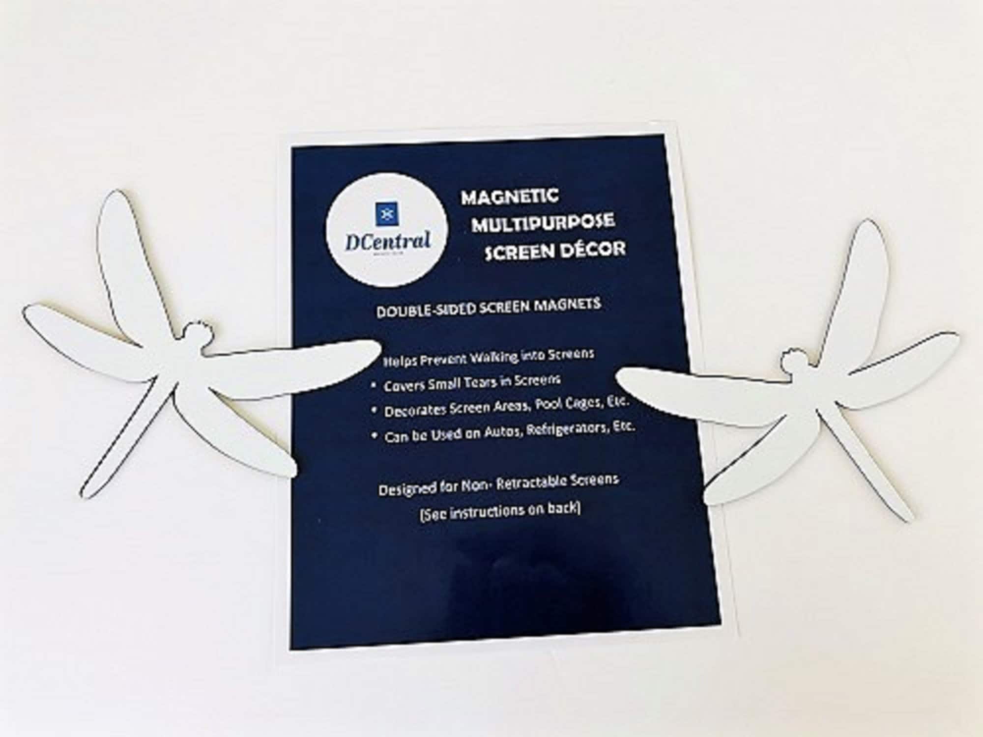 Two Dragonflies Screen Magnets; Double-sided, for NON-FOLD-UP Screens ...