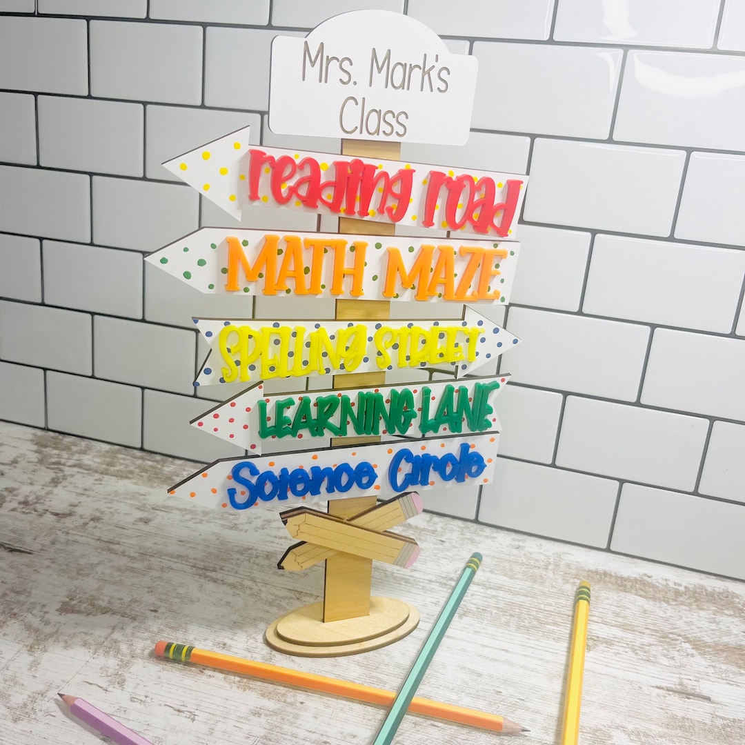 Teacher Gift - Classroom Street Sign - Classroom Decor - Etsy