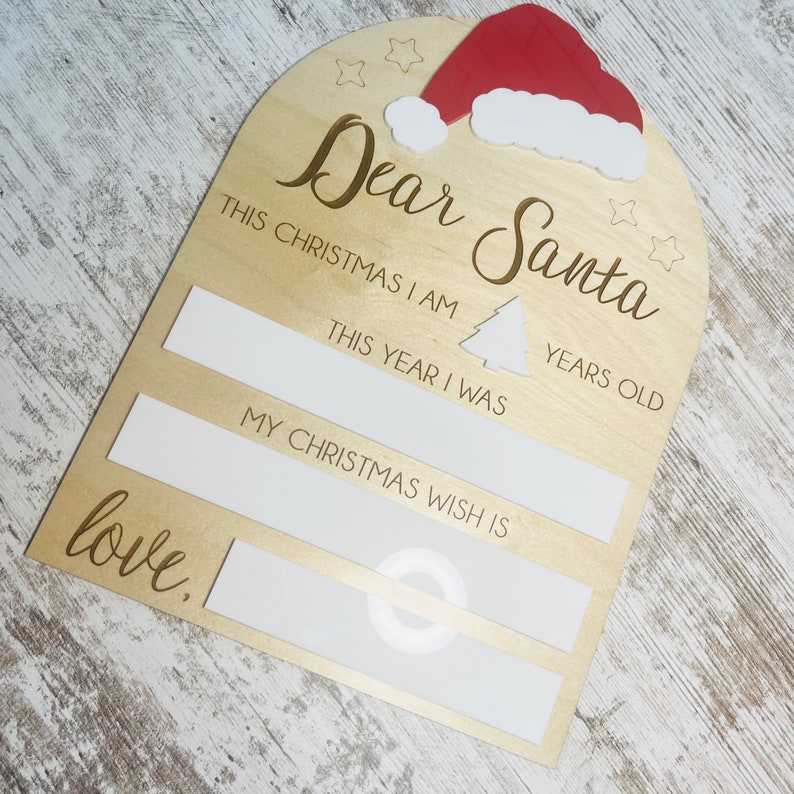Dear Santa Board - Etsy
