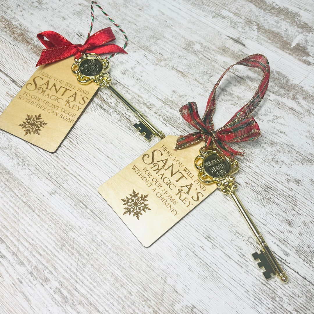 Santa's Special Key - Special Key and Tag for Homes Without Chimneys or ...