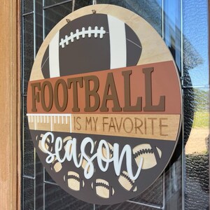 Football Door Hanger - Welcome Sign - Door Decor - Etsy