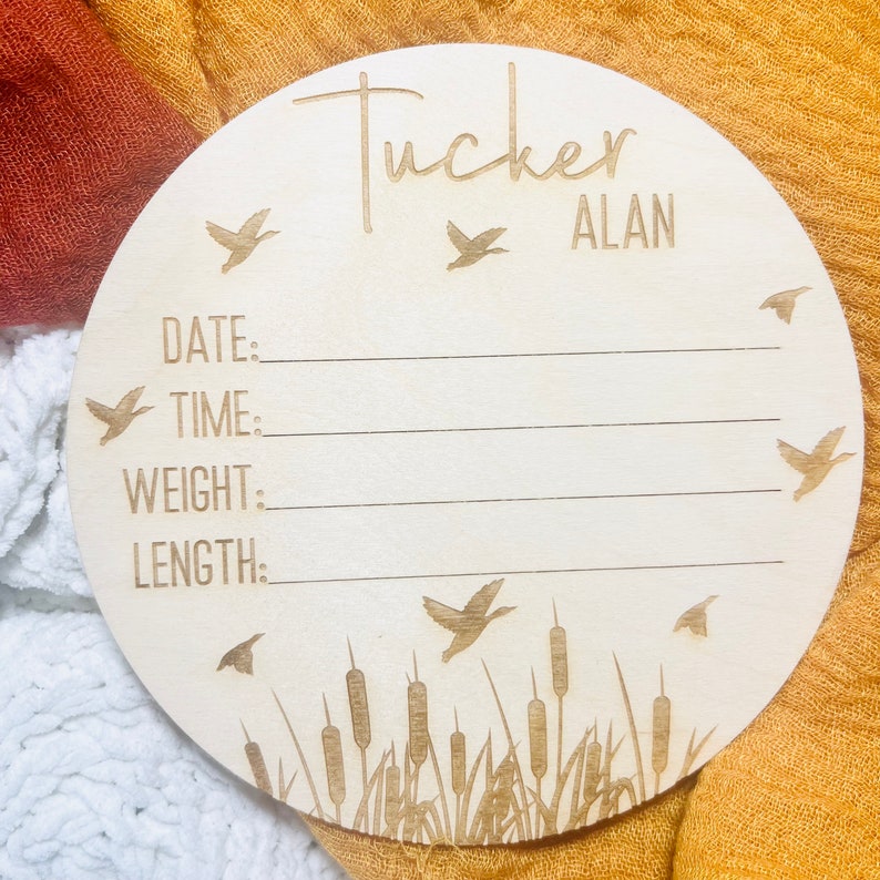 Duck Hunting Baby Announcement and Milestone Markers - Baby Milestone ...