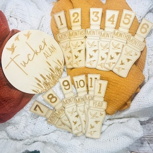 Duck Hunting Baby Announcement and Milestone Markers - Baby Milestone ...