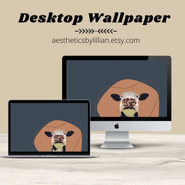Cute Cow Wallpaper - Etsy