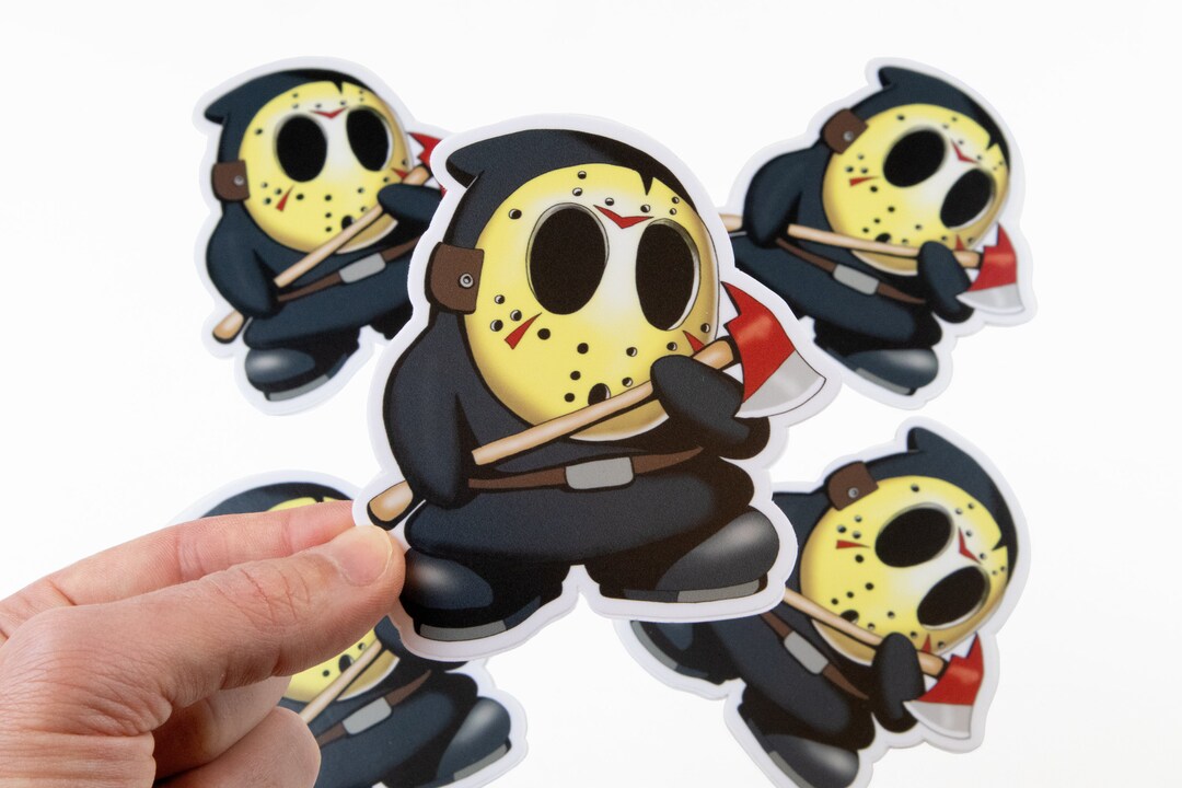 Shy Day the 13th Sticker Weatherproof Vinyl Shy Guy Mash up Decal - Etsy