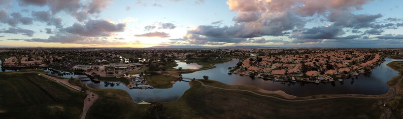 Golf Course at Sunset Zoom Background - Etsy Hong Kong