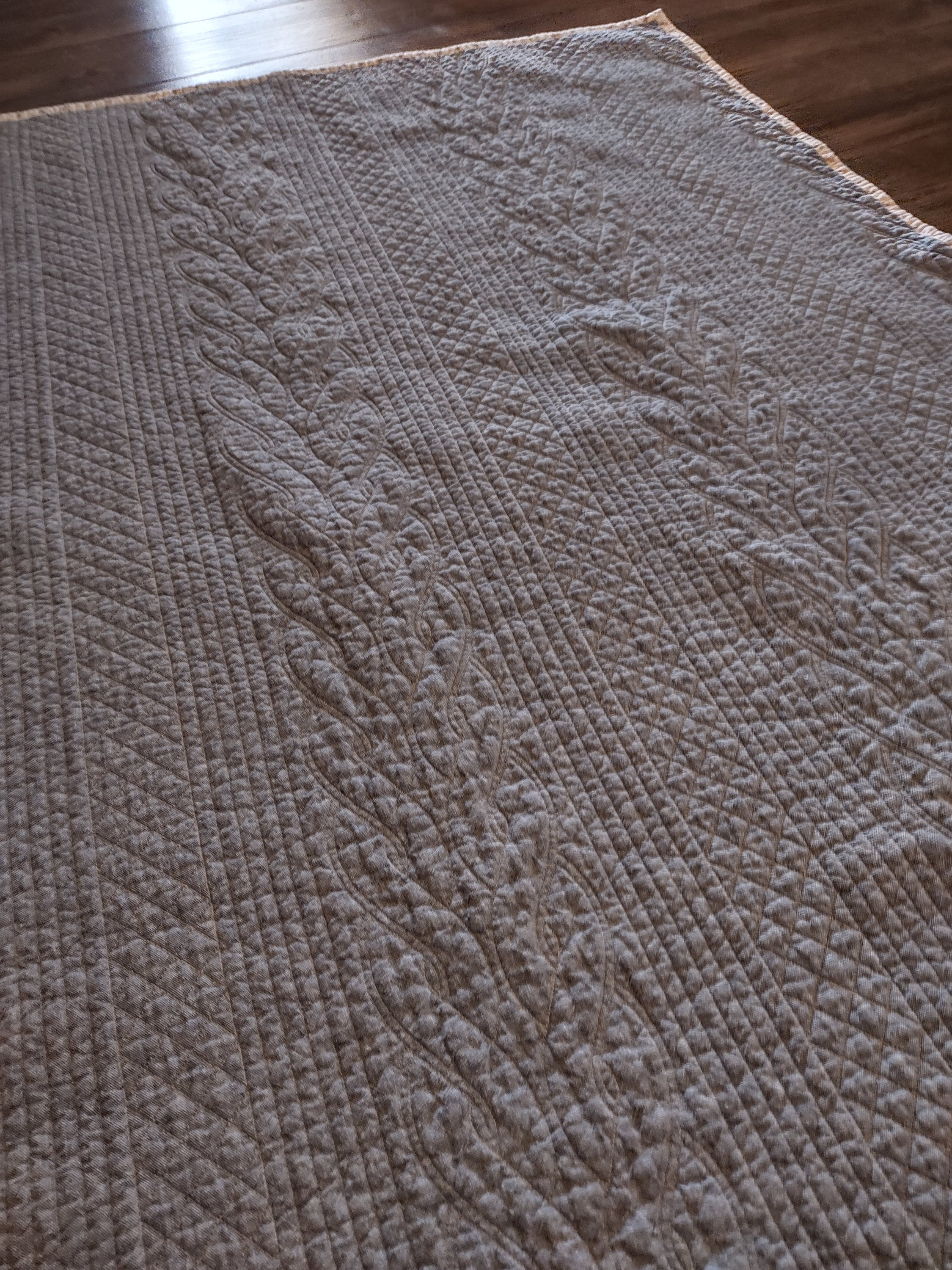 Linen Wholecloth Lap Quilt 43" by 50" - Etsy