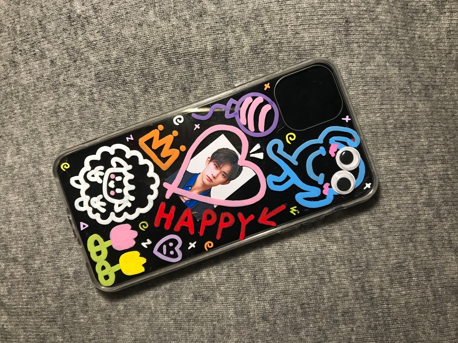 Custom kpop phone case/ personalised kpop deco photo iphone | Etsy