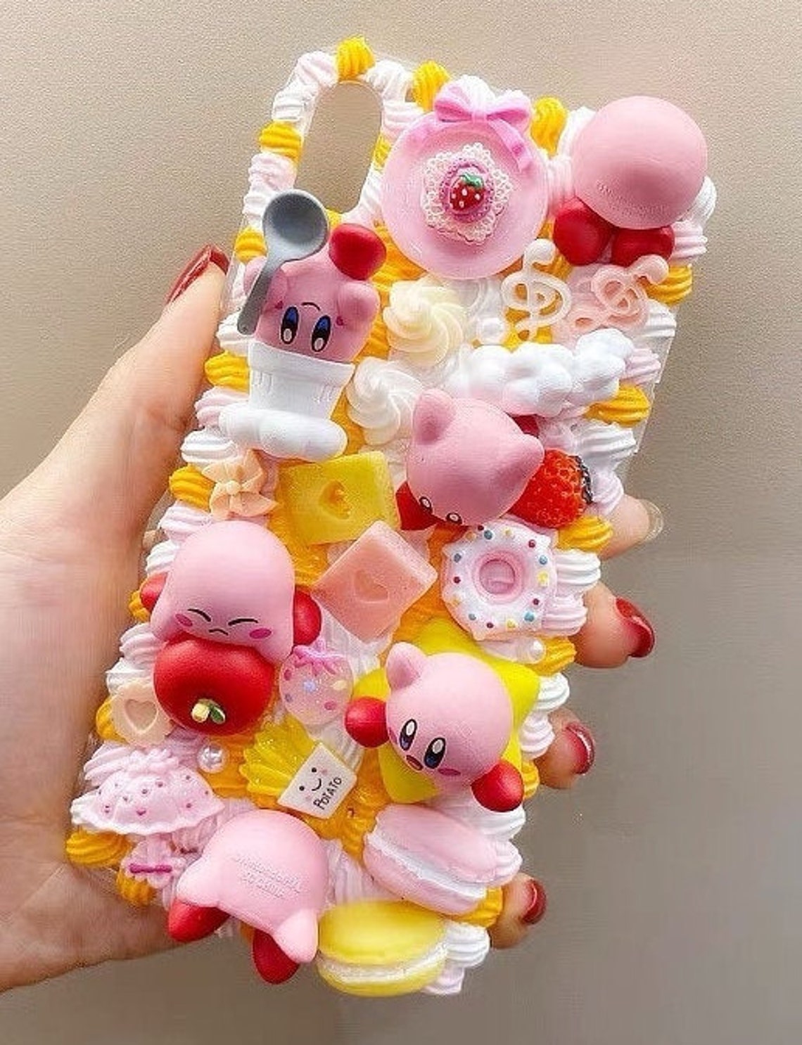 Kirby Decoden Phone Case Japan Anime Kawaii Phone Case for - Etsy