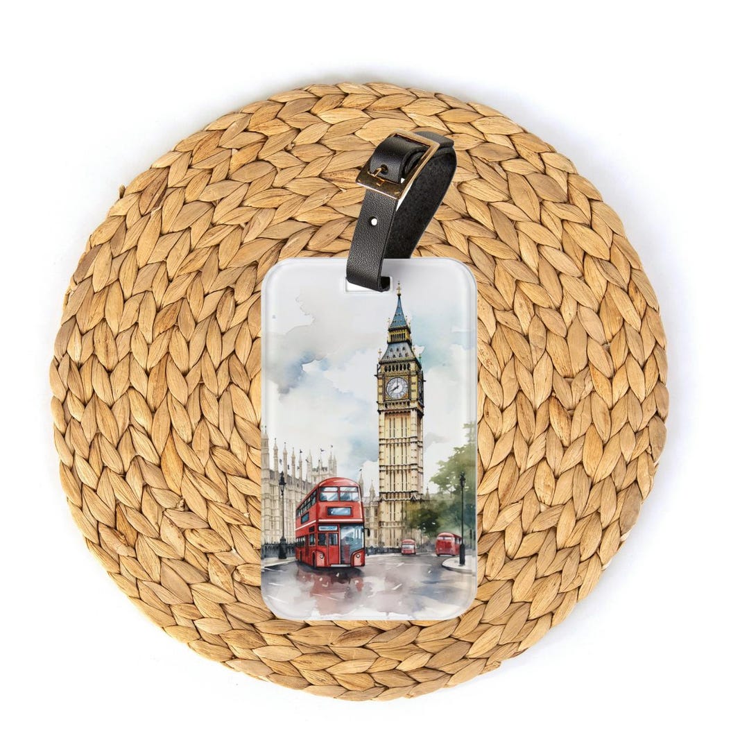 London Luggage Tag England Aesthetic Suitcase Tag Big Ben Landmark Tag ...