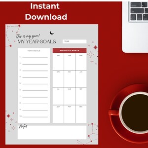 2024 New Years Resolutions Printable New Year Goals List New - Etsy