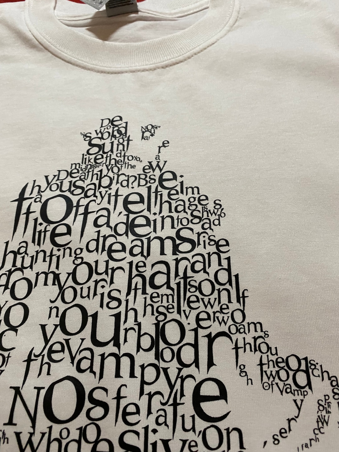 Nosferatu Text Tee - Etsy