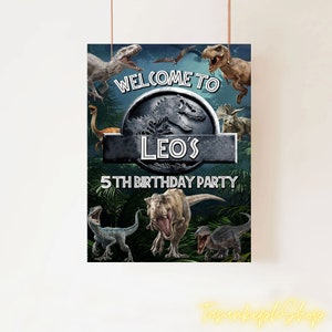 Jurassic World Welcome Sign Jurassic Park Welcome Sign - Etsy