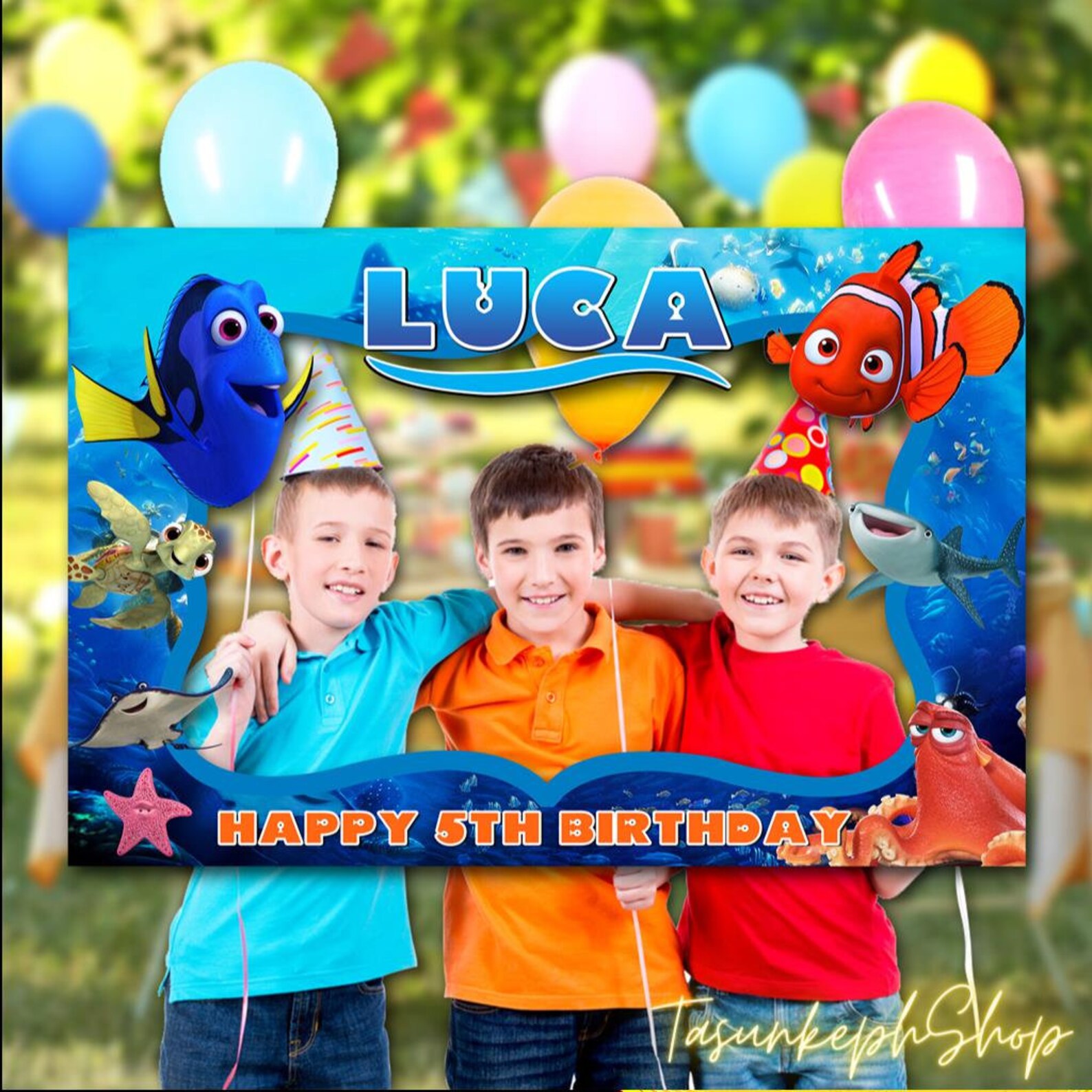 Finding Nemo Photo Booth Frame Finding Nemo Birthday Frame - Etsy