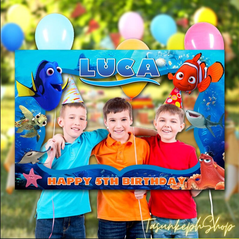 Finding Nemo Photo Booth Frame Finding Nemo Birthday Frame - Etsy