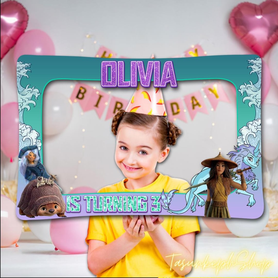 Raya and the Last Dragon Photo Booth Frame, Raya and the Last Dragon ...