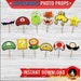Printable Super Mario Photo Props Party,printable Super Mario Cake ...