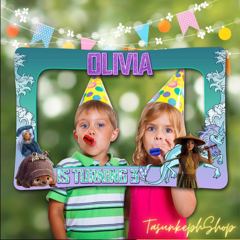 Raya and the Last Dragon Photo Booth Frame Raya and the Last - Etsy