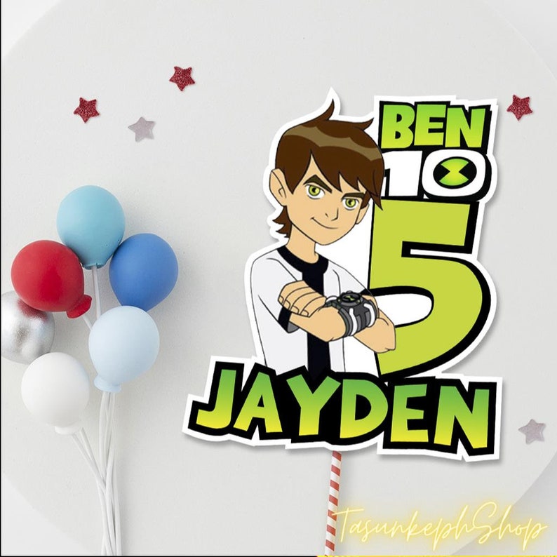 Personalized Ben 10 Cake Topper Ben 10 Birthday Ben 10 - Etsy