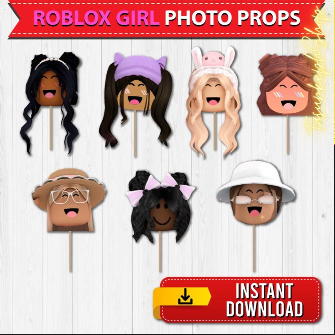 Printable Girl Cake Topper, Birthday Party Cake Topper, Birthday Party ...