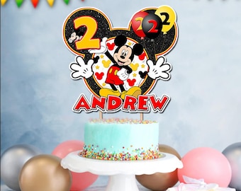 Mickey Mouse Cake Topper - Etsy