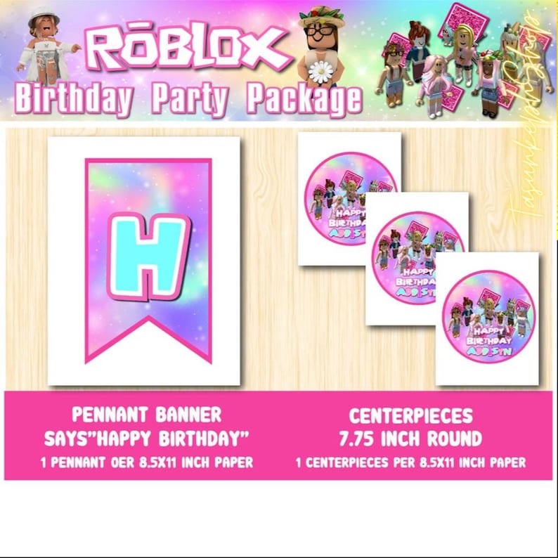 Printable Girl Cake Topper Personalized Girl Birthday Party - Etsy