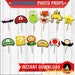 Printable Super Mario Photo Props Party,printable Super Mario Cake ...