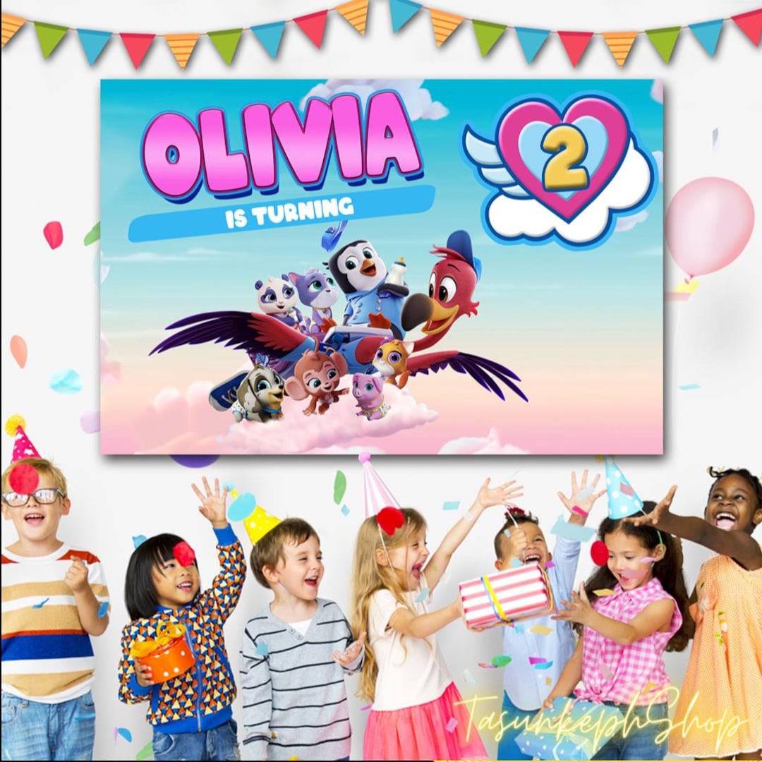 Printable TOTS Birthday Backdrop, T.O.T.S Banner, TOTS Party, Party ...