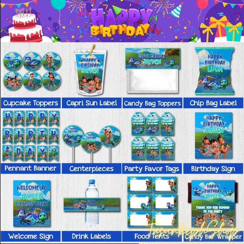 Luca Birthday - Etsy