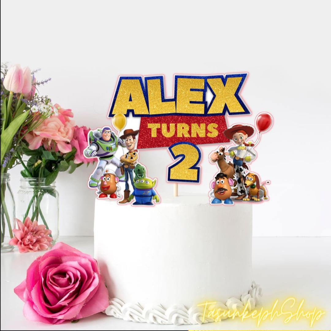 Printable Personalized Toy Story Cake Topper, Birthday Cake Topper ...
