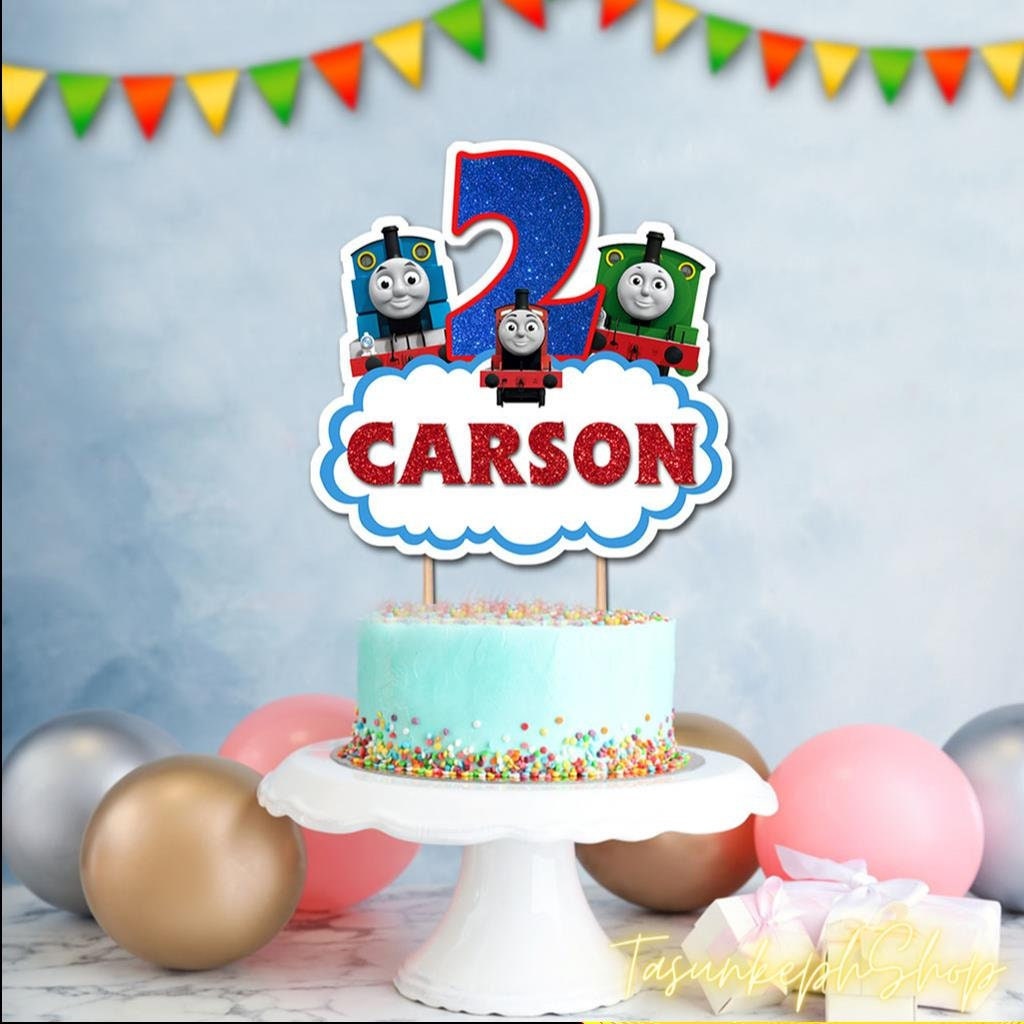 Personalized Printable Thomas Train Cake Toppers Centerpiece - Etsy ...
