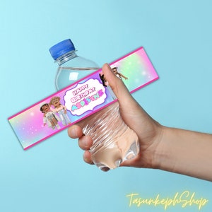 Kids Editable Water Labels, Box Labels | Kids Editable Chip Bag | Kids ...