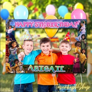 Encanto Photo Booth Frame, Encanto Birthday Frame, Encanto Backdrop ...