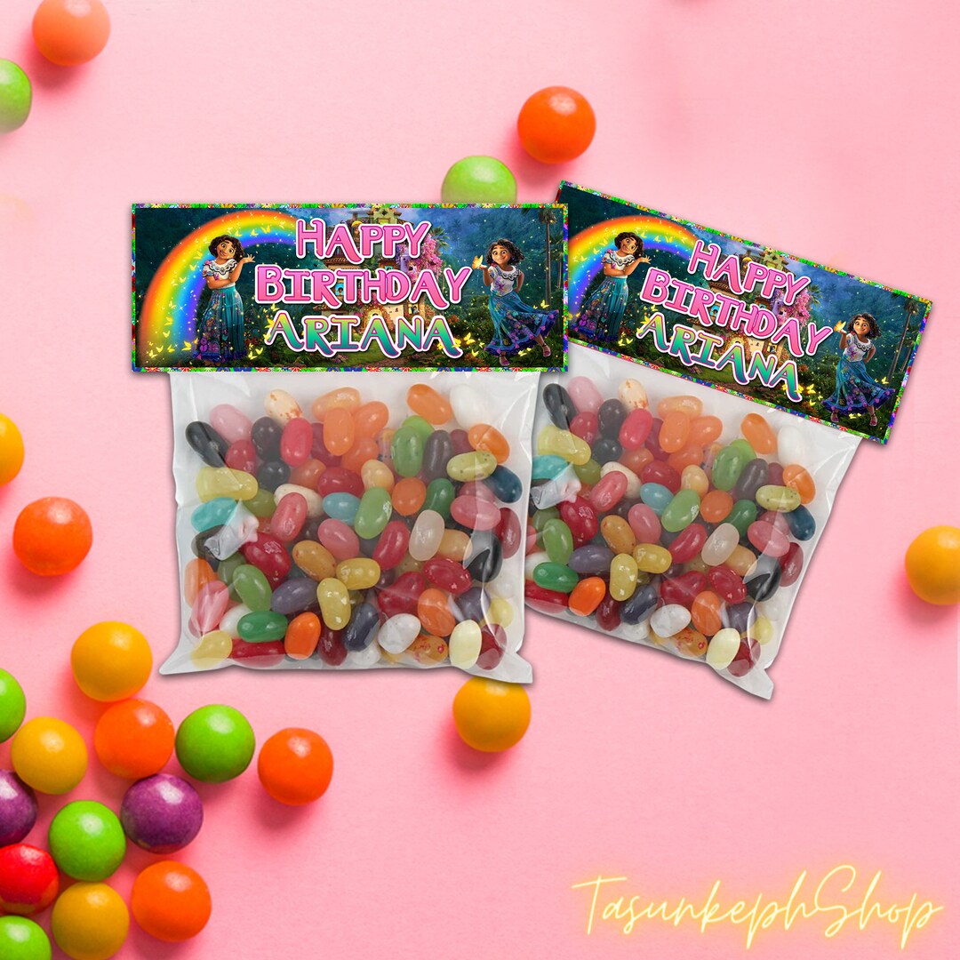 Printable Personalized Encanto Birthday Candy Bag Topper, Kids Birthday ...