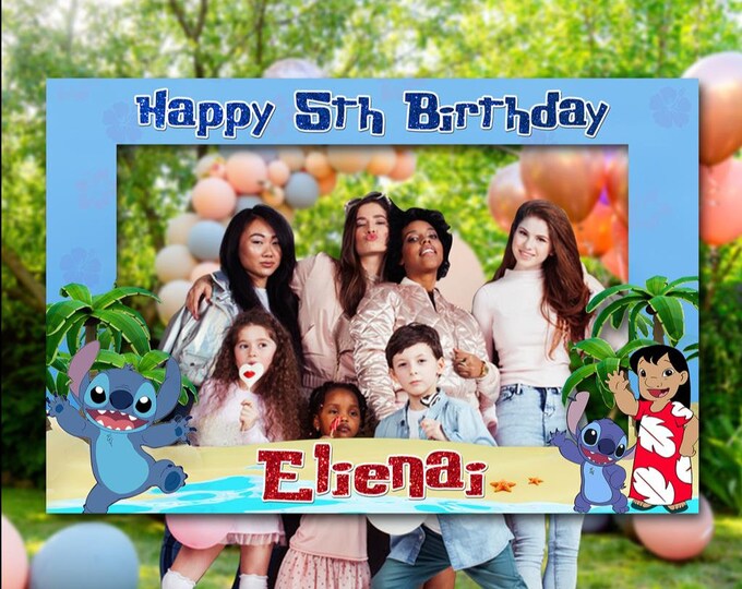 Lilo and Stitch Selfie Frame Custom Sefie Frame Personalized Photo ...