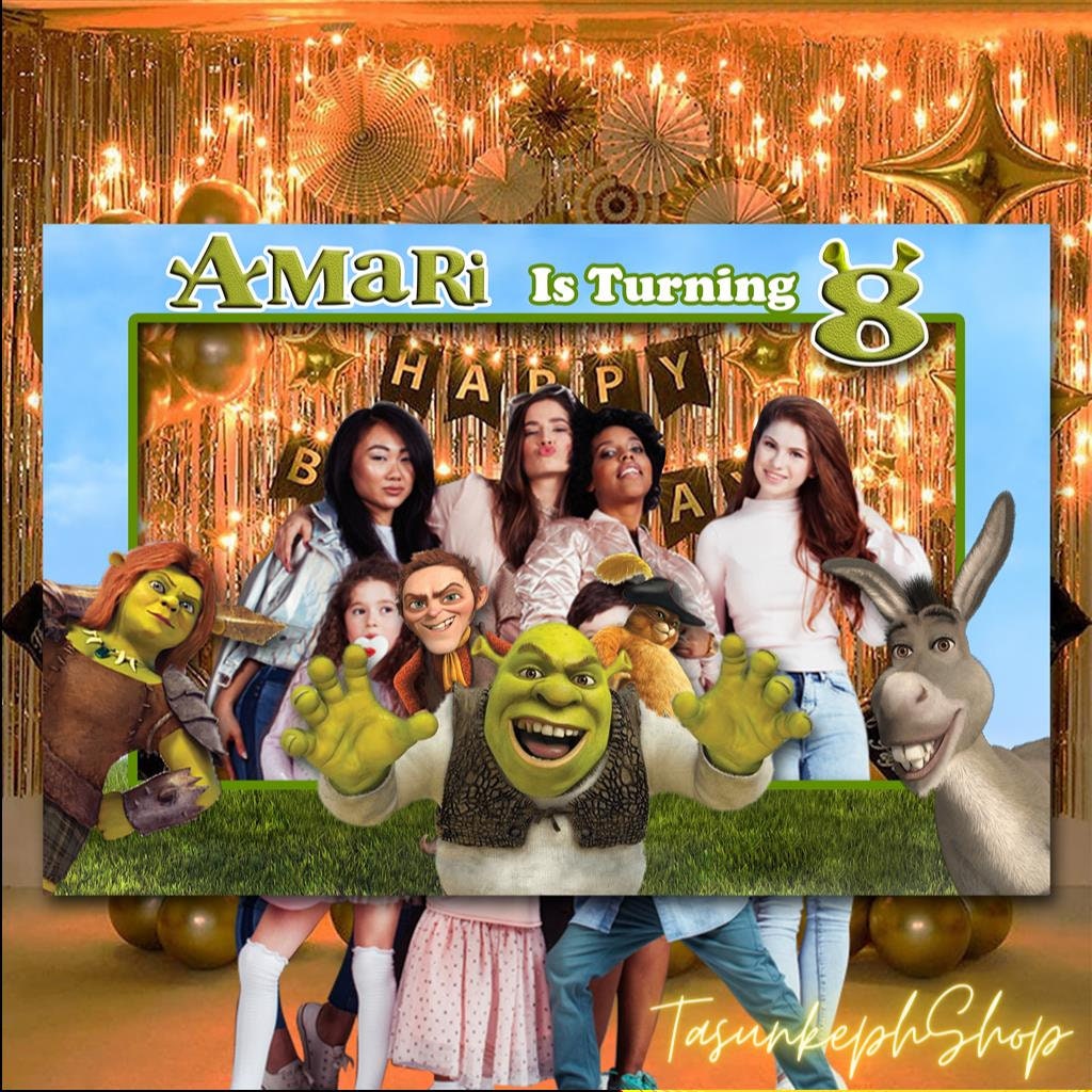 Shrek Photo Booth Frame Shrek Birthday Frame Shrek Backdrop - Etsy ...