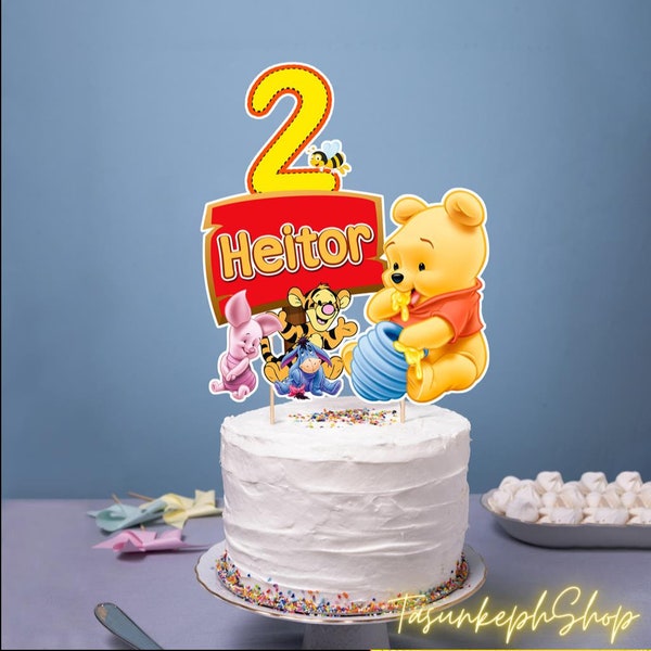 Winnie the Pooh Cake Topper - Etsy