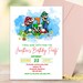 Printable Personalized Super Mario Invitation Mario Bros - Etsy