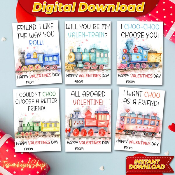 Train Valentine - Etsy