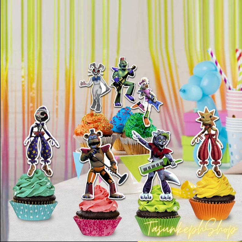 Freedy Security Breach Cupcake Toppers Freedy Security Breach - Etsy