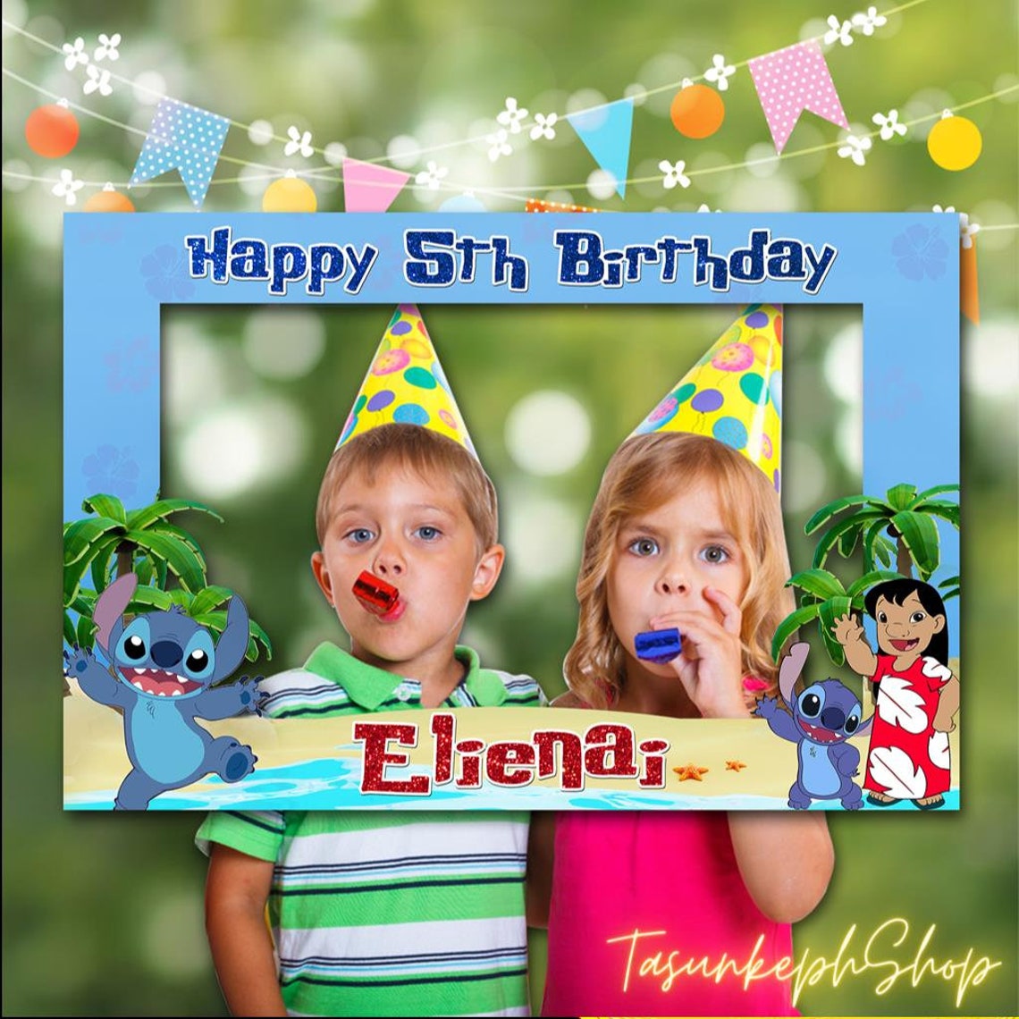 Printable Personalized Lilo Stitch Photo Booth Frame Lilo - Etsy Canada