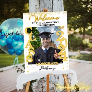 Printable Photo Graduation Cupcake Toppers, Custom Graduation 2024 ...