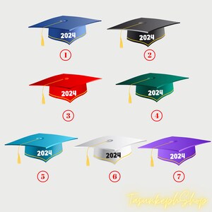 Printable Photo Graduation Cupcake Toppers, Custom Graduation 2024 ...