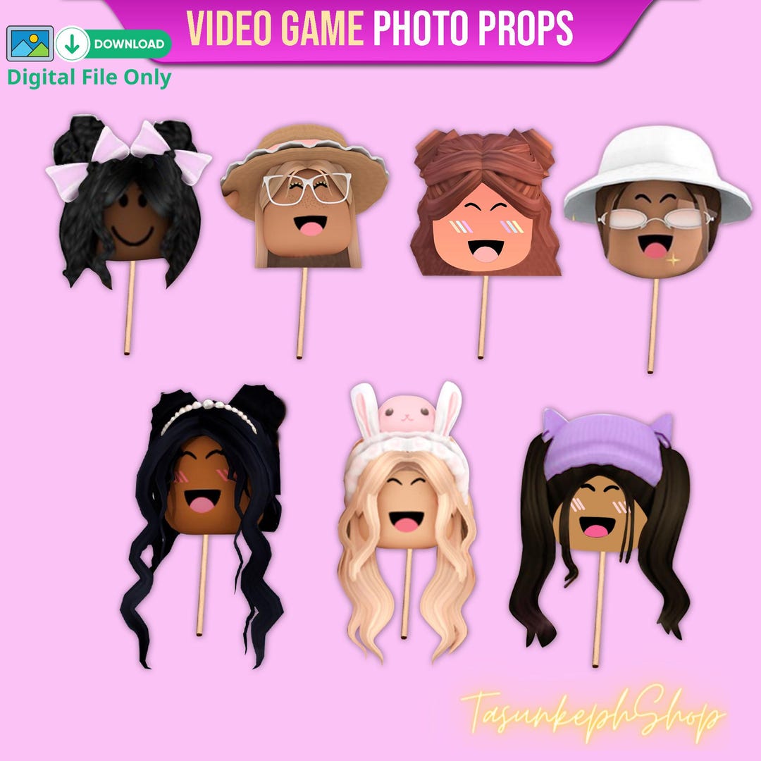 Printable Girl Cake Topper, Birthday Party Cake Topper, Birthday Party ...