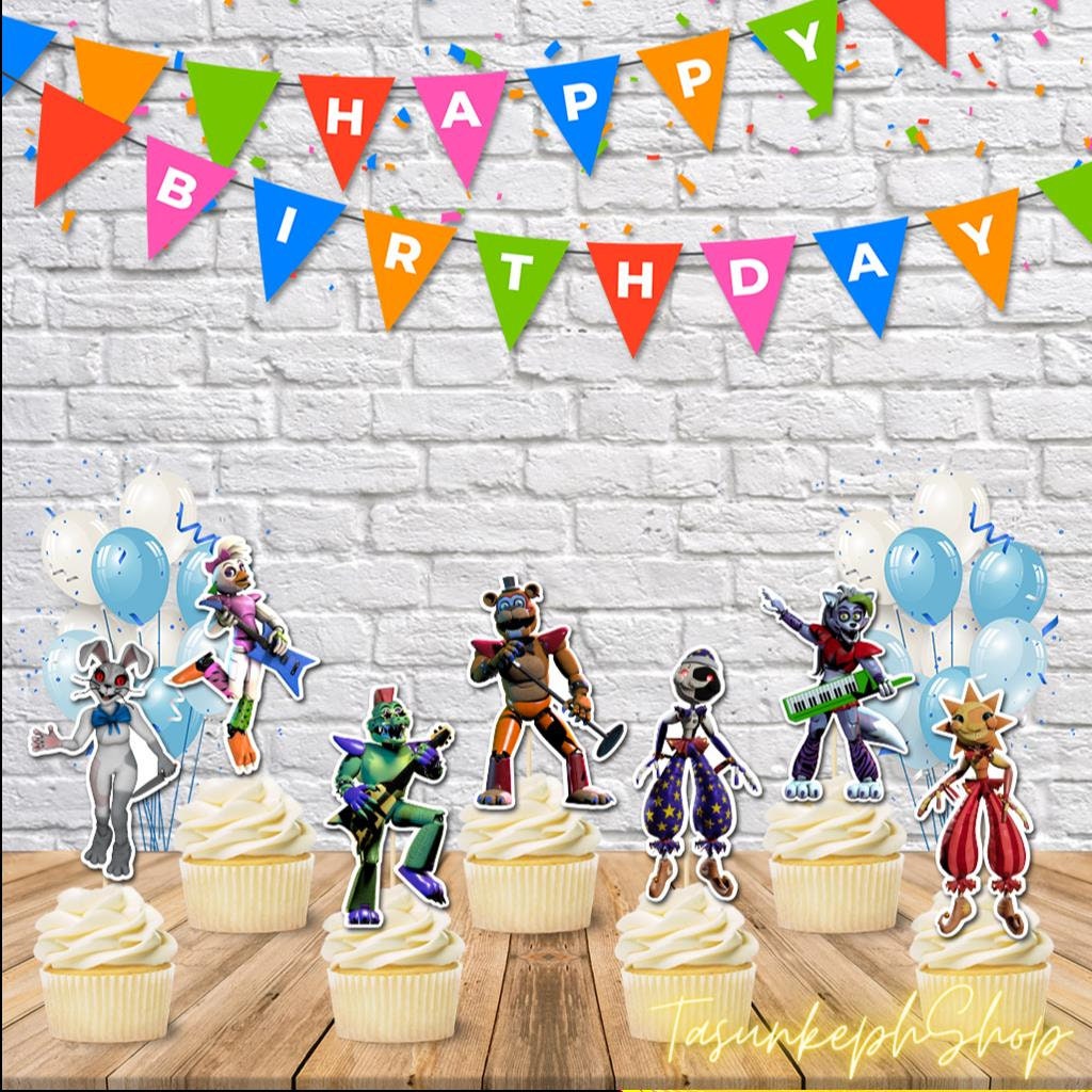 Freedy Security Breach Cupcake Toppers Freedy Security Breach - Etsy Israel